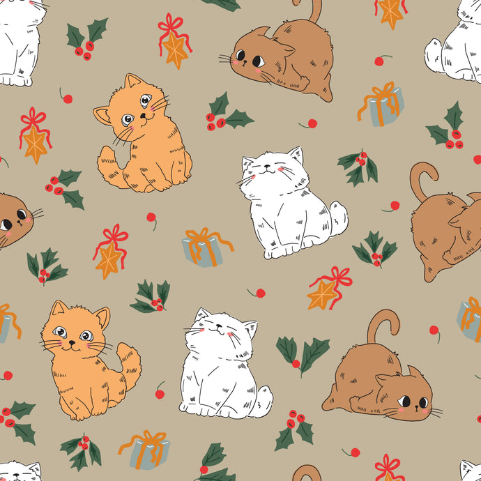 Latte Cute Cats Christmas Greaseproof Paper 25 Sheet Pack – Bake Batter ...