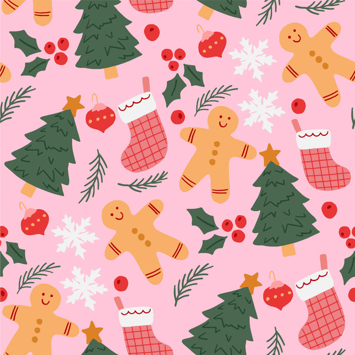 Pink Classic Christmas Greaseproof Paper 25 Sheet Pack – Bake Batter ...